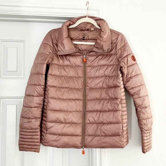 SAVE THE DUCK | Jackets & Coats | Save The Duck Rose Gold Pink Puffer Coat | Poshmark